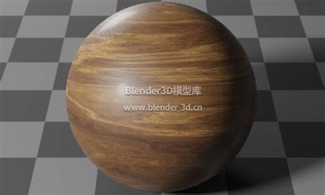 程序性深色木纹木头贴图 Blender材质球纹理贴图模型下载 Blender3d模型库