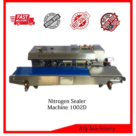 1002d Nitrogen Filling Inflating Sealer Machine Commercial Automatic