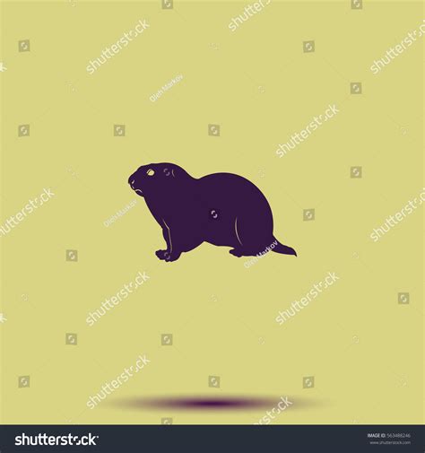 Gopher Silhouette Icon Stock Vector Royalty Free 563488246 Shutterstock