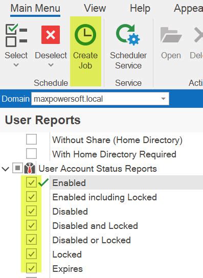 how to schedule reports documentation ad reports maxpowersoft