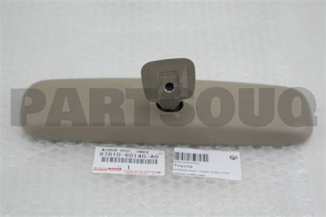 8781060140a0 Genuine Toyota Mirror Assy Inner Rear View 87810 60140 A0