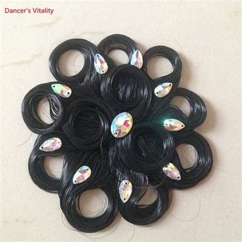 Latin Dance Accessories Vintage Diamond Braided Ha Vicedeal