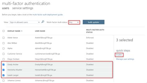 Enabledisable Mfa In Azure Active Directory Theitbros