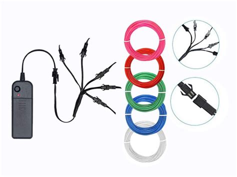 Wire Hilo M Traje Luminoso Luz Tira Neon Cable Led Dj Bar Meses Sin Intereses