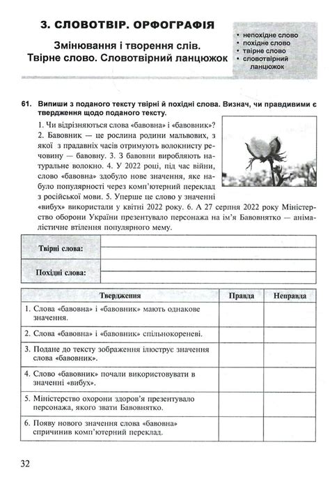 українська мова 6 клас робочий зошит частина 1 за Онатій Ткачук купити дешево ціна