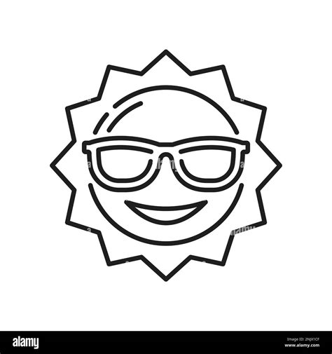 Sun In Sunglasses Spf Sunscreen Protection Icon Vector Sunlight