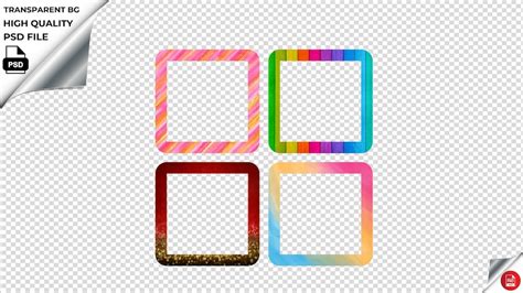 Premium Psd Android Checkbox Outline Blank Colorful Icon Pack Psd