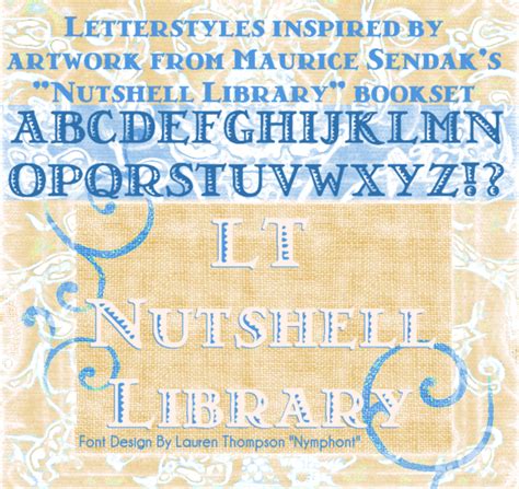 LRT Nutshell Library Font Dafont