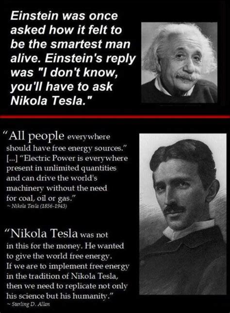 Correct Einstein Quotes Tesla Quotes Nikola Tesla