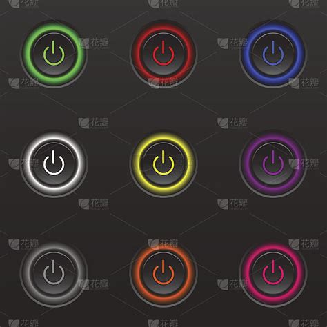 设置 个不同颜色的按钮