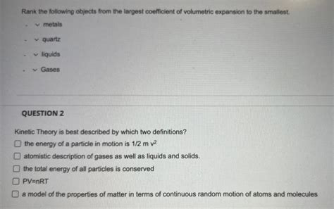Solved Rank The Following Objects From The Largest Chegg