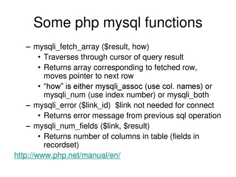 sql in higher level languages ppt download
