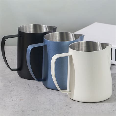 Ml Coffee Steaming Pitcher Large Capacity Latte Coffee Milk Frother