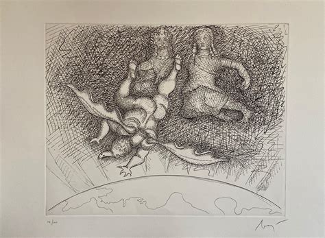Enrico Baj Italian Surrealist Aquatint Etching Enrico Baj Pop Art
