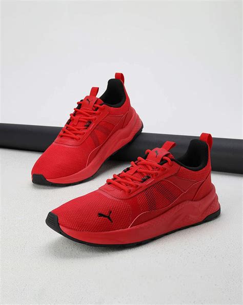 All Red Puma Shoes