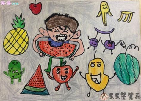 热带水果儿童画 卡通 简笔画 第7页 大山谷图库