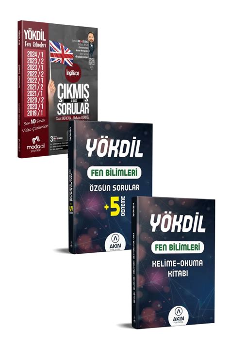 Modadil Yayınları Yökdil Fen Bilimleri Özgün Sorular Kelime okuma