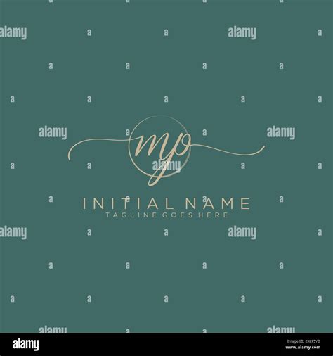 Mp Initial Handwriting With Circle Template Stock Vector Image And Art Mp Initial Handwriting With Circle Template Stock Vector Image And Art