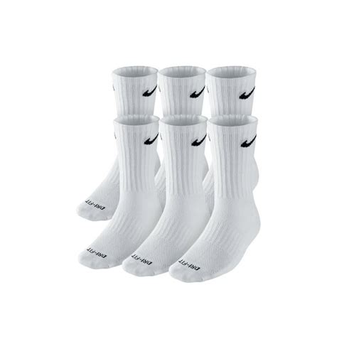 Nike Dri Fit Medium Weight Mens Crew Cut Socks 6 Pair Comfortable