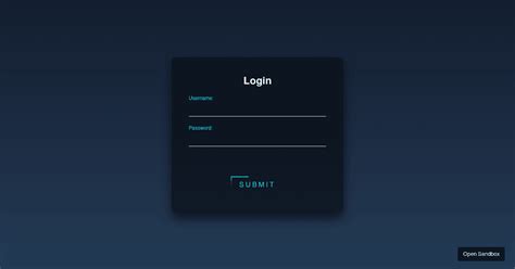 reactjs animated login form codesandbox