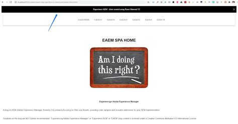 Experiencing Adobe Experience Manager AEM CQ AEM React SPA Component For Showing