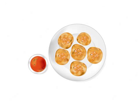 Golgappa Fuchka 또는 Panipuri 인도와 방글라데시의 인기 음식 프리미엄 벡터