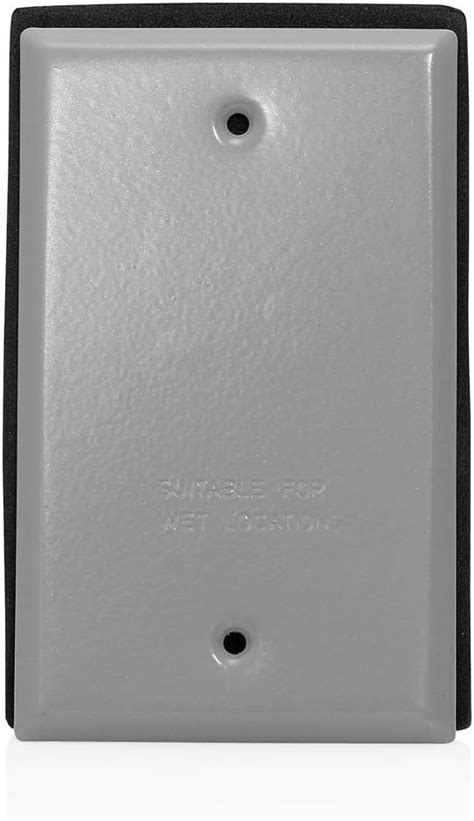 Leviton Weatherproof Blank Cover 1 Gang Wm1b Gy Grey Electrical