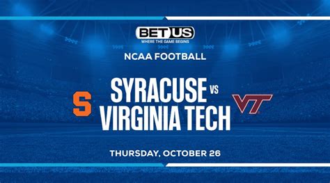 Virginia Tech To Win Straight Up Vs Syracuse
