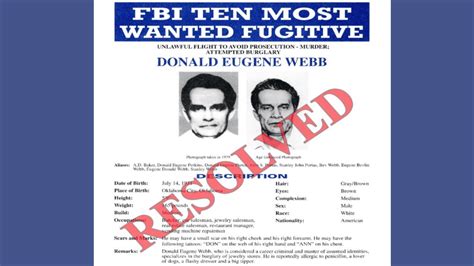 256 Tommy Macdonald Fugitive Cop Killer Donald Eugene Webb Jerri