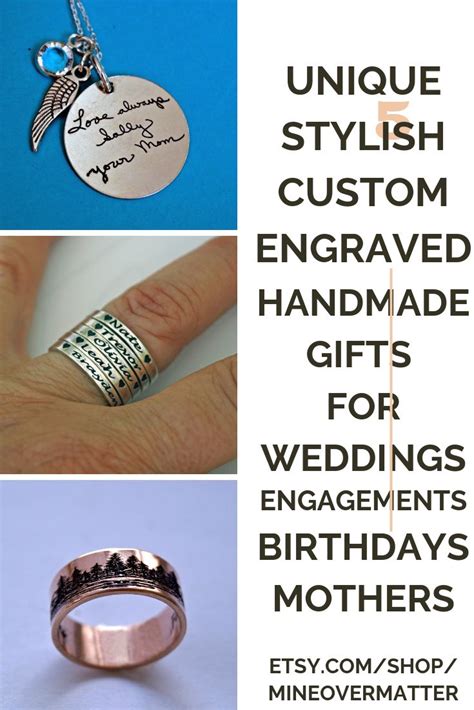 Unique Stylish Necklaces Custom Engraved Handmade Ts Unique Name