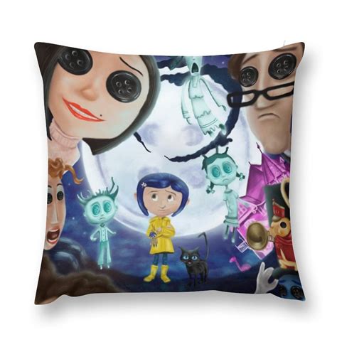 Coraline Square Pillowcase Plush Pillowslip Soft Pillow Cover