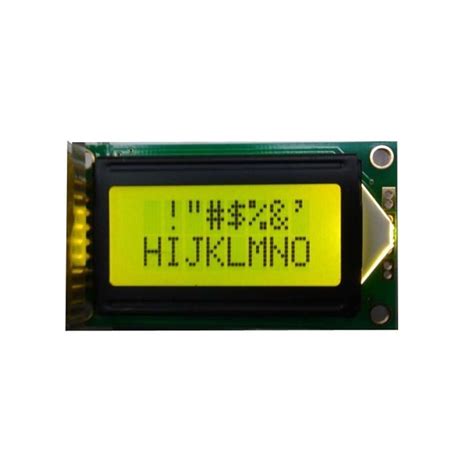Lcm0802a 5v 8x2 Character Lcd 0802 Yellow Green With Backlight Arduino Raspberry Pi