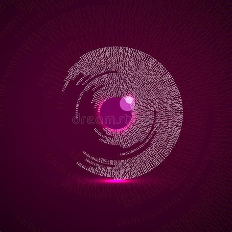 Digital Eye With Binary Code Technology Oncept Stock Vector Illustration Of Communication