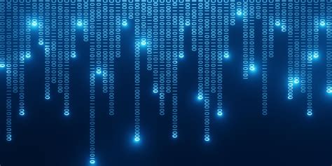 Código Binário Fundo Abstrato Tecnologia Dados Binários Digitais E