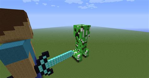 Creeper Vs Steve Minecraft Map