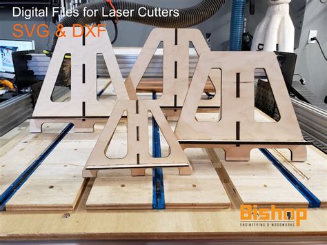Easel Digital Files For Laser And Cnc Svg Dxf 8 Files 4 Sizes For