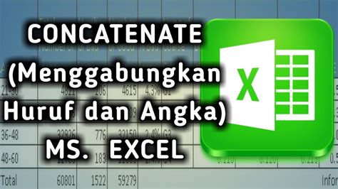 Fungsirumus Concatenate Microsoft Excel Youtube