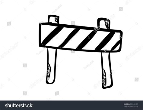 Guard Rail Vector Icon Doodle Cartoon Stock Vector Royalty Free