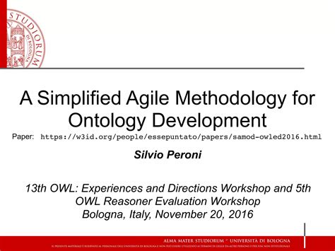 A Simplified Agile Methodology For Ontology Development Pdf