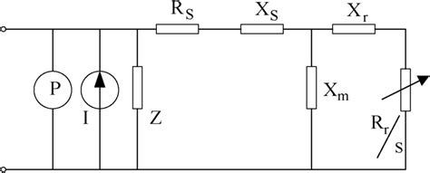 Equivalent Circuit Of The Composite Load Model Download Scientific Diagram
