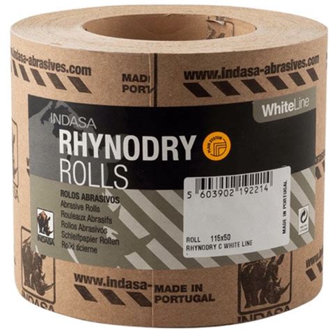 Наждачная бумага износостойкая Indasa Rhynalox White Line, 115 мм x 1 м ...