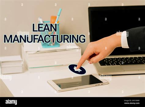 Text Showing Inspiration Lean Manufacturingwaste Minimization Without
