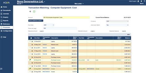 Transaction Matching