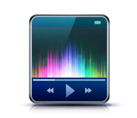 Icono Del Reproductor Multimedia Ilustración Del Vector Ilustración