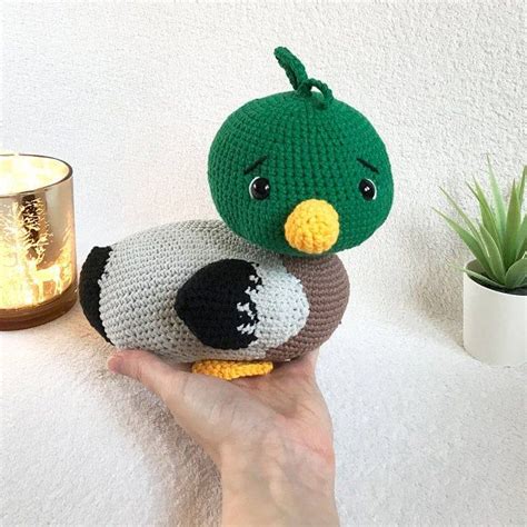 PDF Crochet Pattern Taco The Mallard Duck Amigurumi Duck Tuto