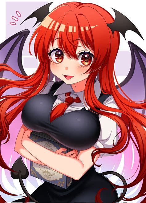 Ishiki Nuru Koakuma Touhou Commentary Request Corrupted Twitter File Highres 1girl Black