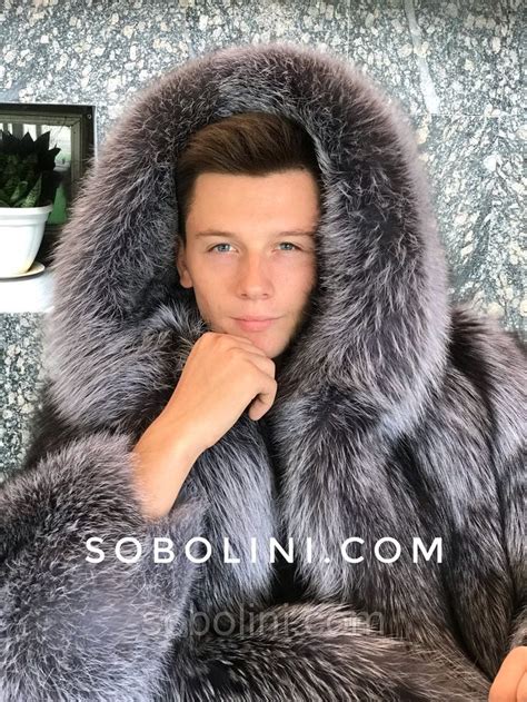 Шуба з чорнобурки з капюшоном чоловіча продаж ціна у Києві Чоловічі шуби від Хутряна фабрика