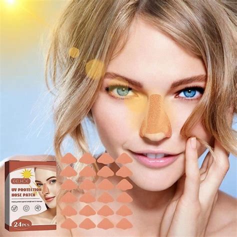 Patchs De Protection Solaire Pour Le Nez Sun Protection Uv Nose Guard Shield 24 Pièces