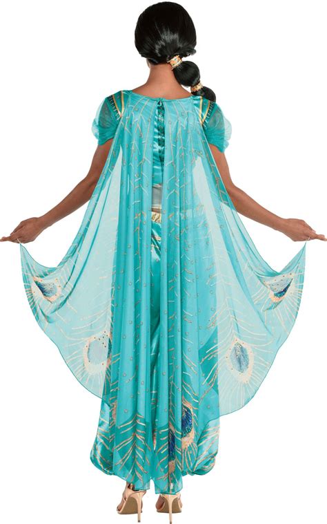 Costume Disney Aladdin Princesse Jasmine Femmes Robe Bleue Tailles