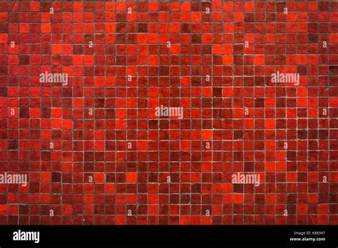 Weathered Red Masaic Randomize Color Tone Texture Background For